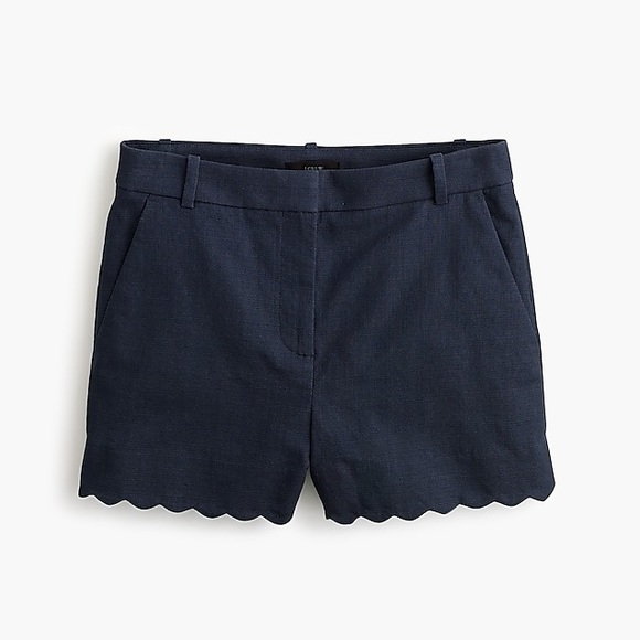 J. Crew | Shorts | Jcrew 3 Short With Scalloped Hem | Poshmark